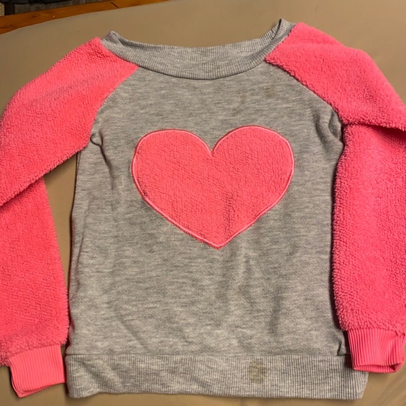 Shirts & Tops | Heart Fuzzy Shirt | Poshmark